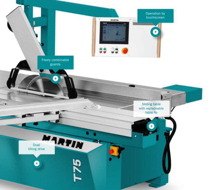 Martin Sliding Table Panel Saw T75 PreX, Martin Panel Saws, Sliding table